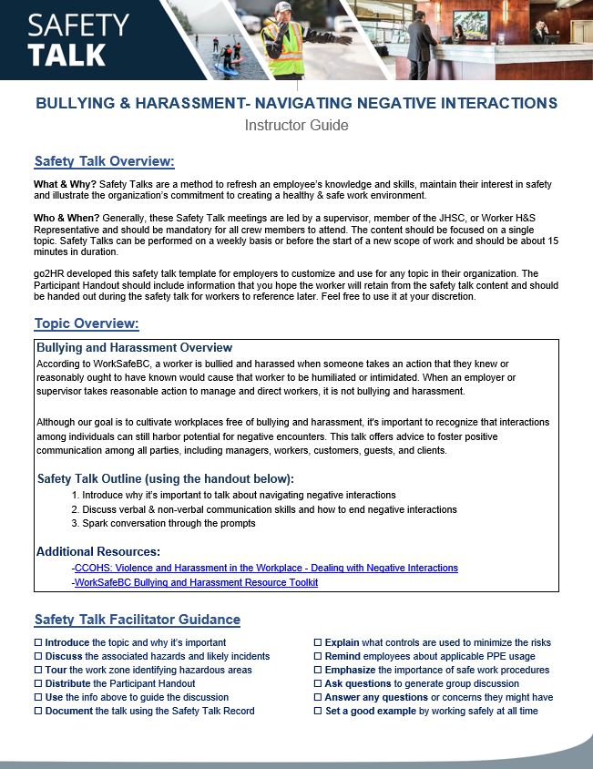 Health & Safety Archives | go2HR