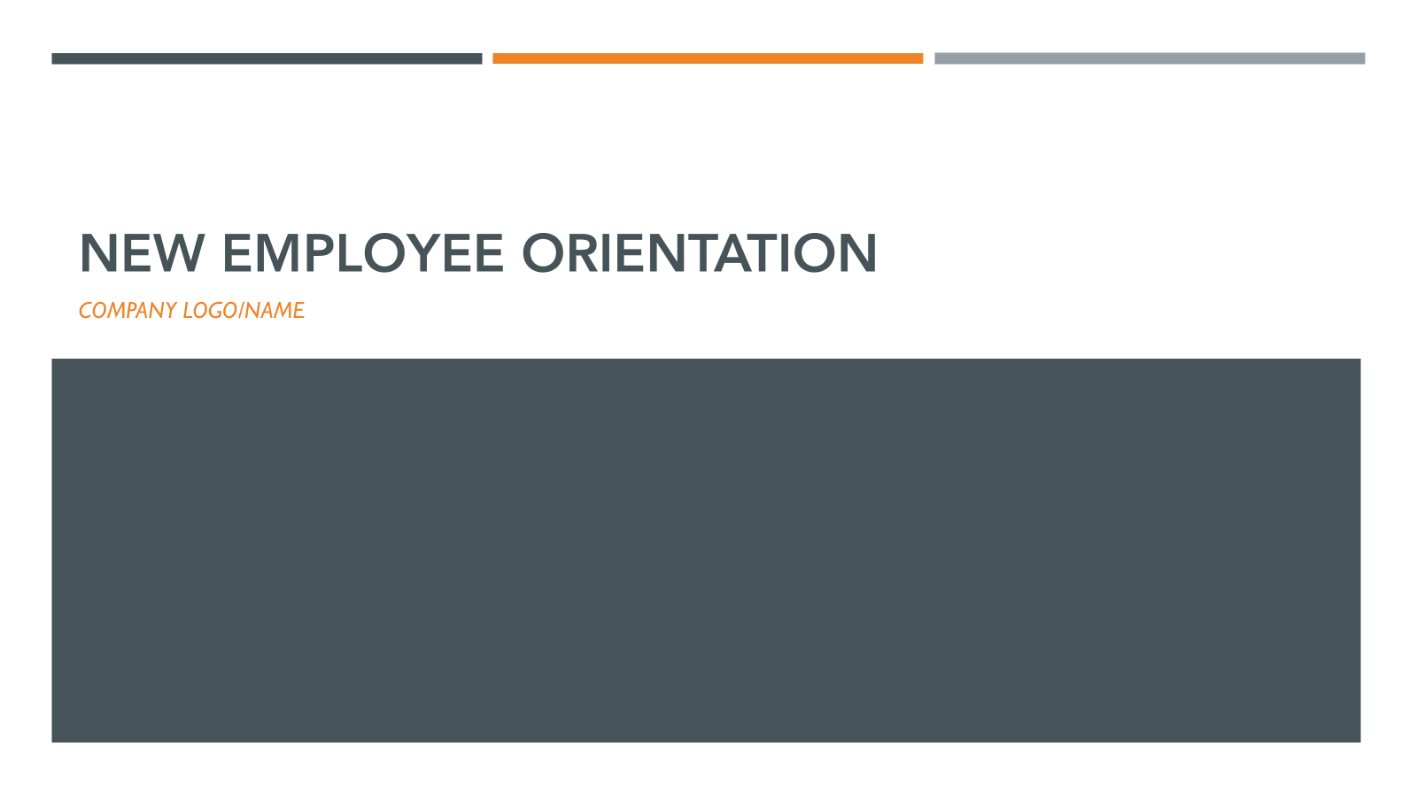 New Hire Orientation Presentation Template | go2HR
